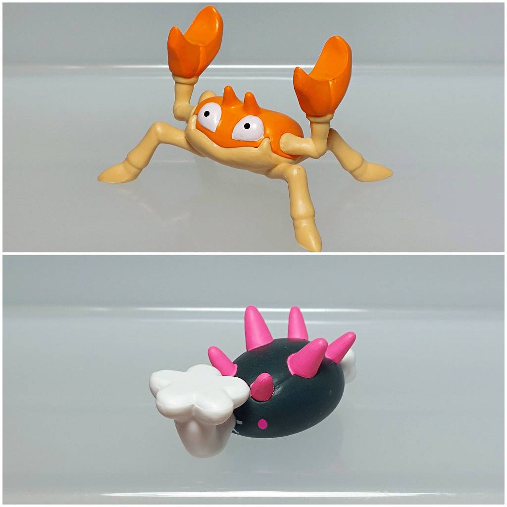 [ของแท้] [มือสอง] Pokémon Pen Holder Penholder Krabby Pyukumuku Figure ...