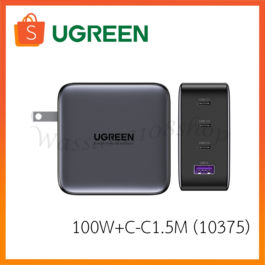 UGREEN 100W 4 PORT USB&TYPE-C Multiport Fast Charger Station อแดปเตอร์ ...