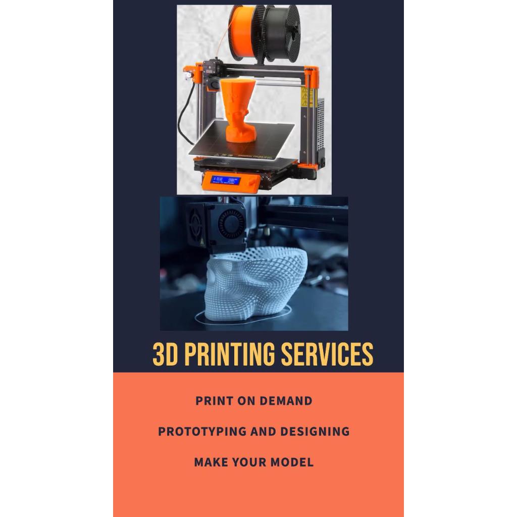 บริการพิมพ์ 3 มิติ ระบบ FDM วัสดุ PLA / PETG / TPU | FDM 3D Printing Service | Shopee Thailand