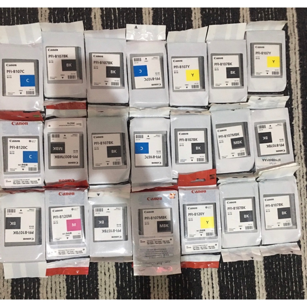 CANON INK TANK PFI-8120 C , M ,Y (130ml.) อิงค์แท้TM-5200 TM-5205 TM5300 TM-5305 TM5200MFP ...