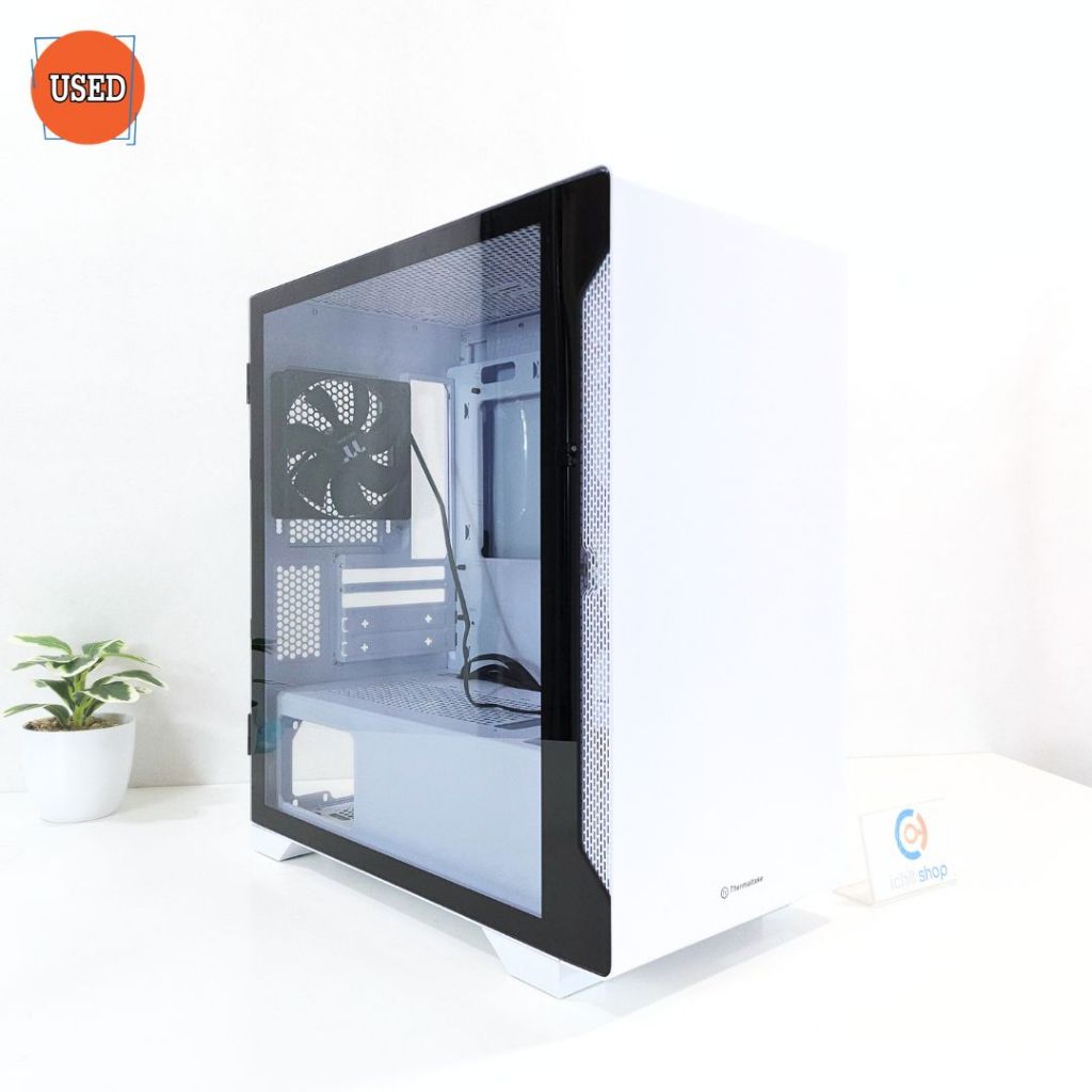 CASE (เคสเปล่า) THERMALTAKE S100 TEMPERED GLASS SNOW EDITION (WHITE ...