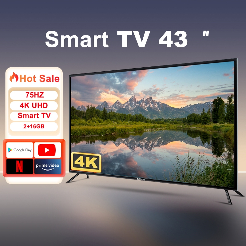 ทีวี 43 นิ้ว 32 นิ้ว สมาร์ททีวี Smart TV 4K UHD wifi ดิจิตอลทีวี ทีวีราคาถูกๆ youtube NETFLIX ...