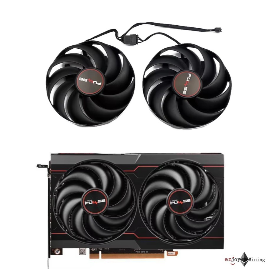 พัดลมการ์ดจอ SAPPHIRE RX6600 6600XT PULSE Platinum Edition graphics ...