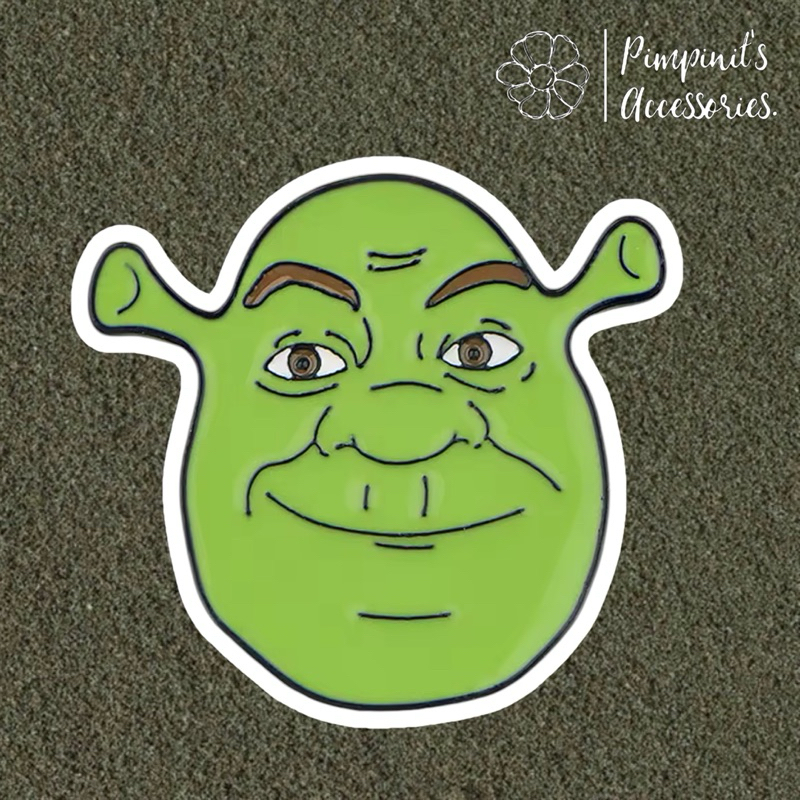 ʕ •ᴥ•ʔ พร้อมส่ง : เข็มกลัดลายยักษ์เขียว เชร็ค | Shrek Green Giant ...