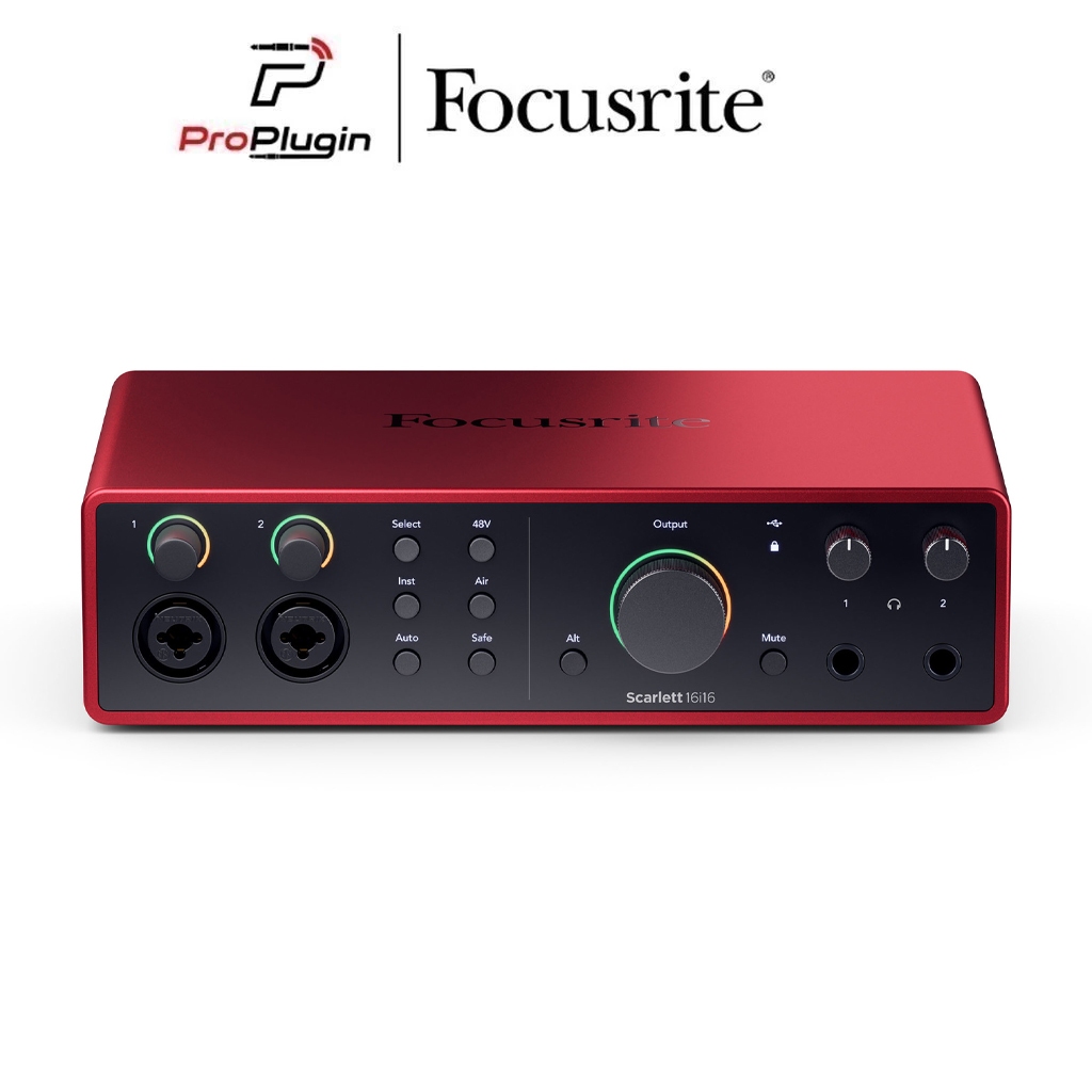 Focusrite Scarlett 16i16 (4th Gen) อุปกรณ์บันทึกเสียง โฮมสตูดิโอ USB Audio Interface (ProPlugin ...
