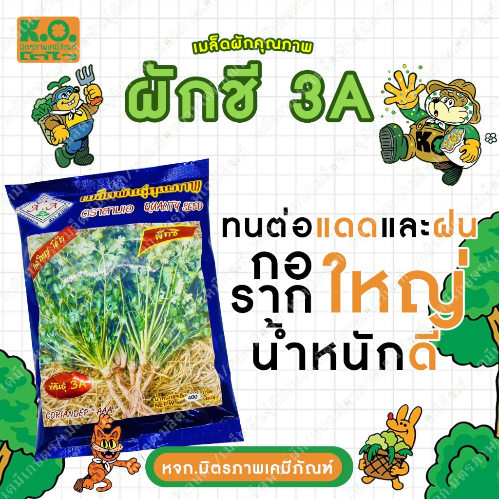 ผักชี 3A ตรา สามเอ 400 กรัม | Shopee Thailand