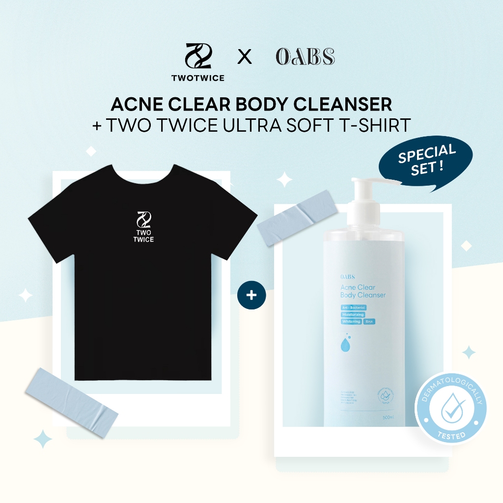 [Twotwice x OABS]Oab's ACNE CLEAR BODY CLEANSER 500ml + เสื้อ Ultra ...