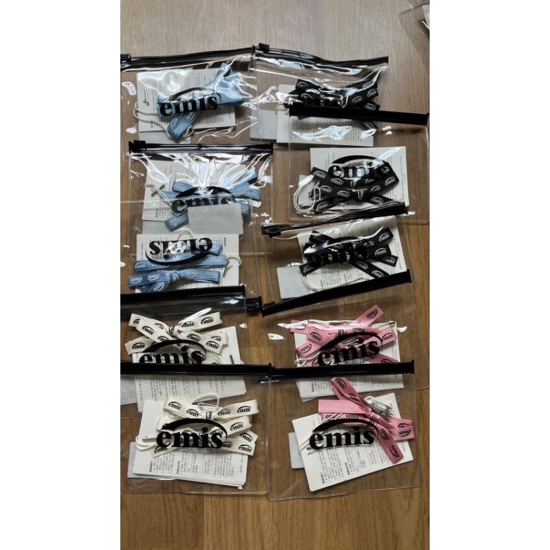 ของแท้💯💯 พร้อมส่ง EMIS new logo ribbon hair clip กิ๊บติดผม | Shopee ...
