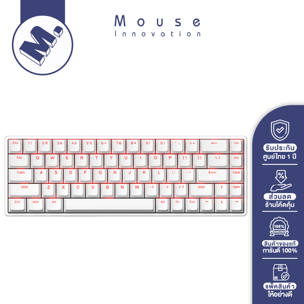 คีย์บอร์ด Madlions รุ่น Fire68 (รองรับ SOCD / Rapid Trigger / Web Based ...