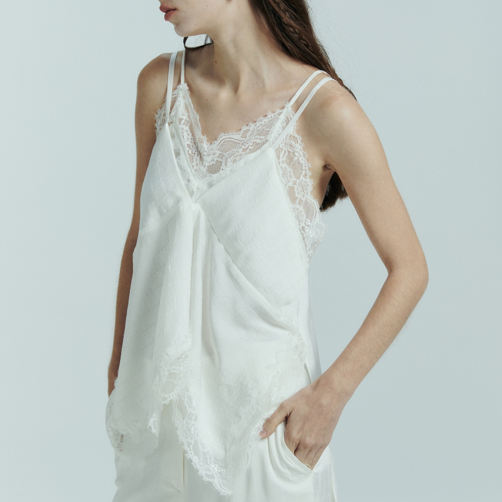 COWORKER - Double-layered asymmetric lace-tri | Shopee Thailand