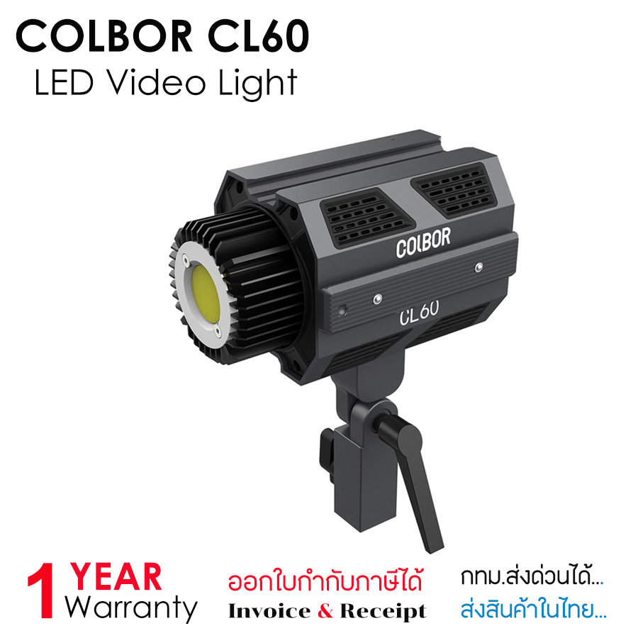 COLBOR CL60 65W Bi-color 2700-6500K LED Video Light ไฟ LED ต่อเนื่อง สำหรับถ่ายวีดิโอ [มีสินค้า ...