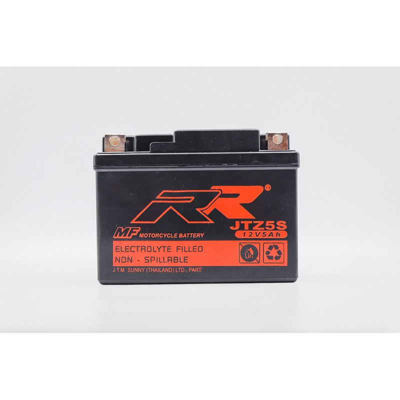 RR BATTERY JTZ5S แบตเตอรี่ 12V 5AH สำหรับรถจักรยานยนต์ไม่เกิน 150CC มี ...