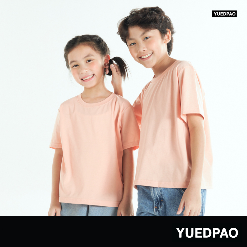 Yuedpao Kids เสื้อยืดเด็ก สีสดใส สไตล์มินิมอล ผ้านุ่ม สัมผัสเบาสบาย ไม่ ...