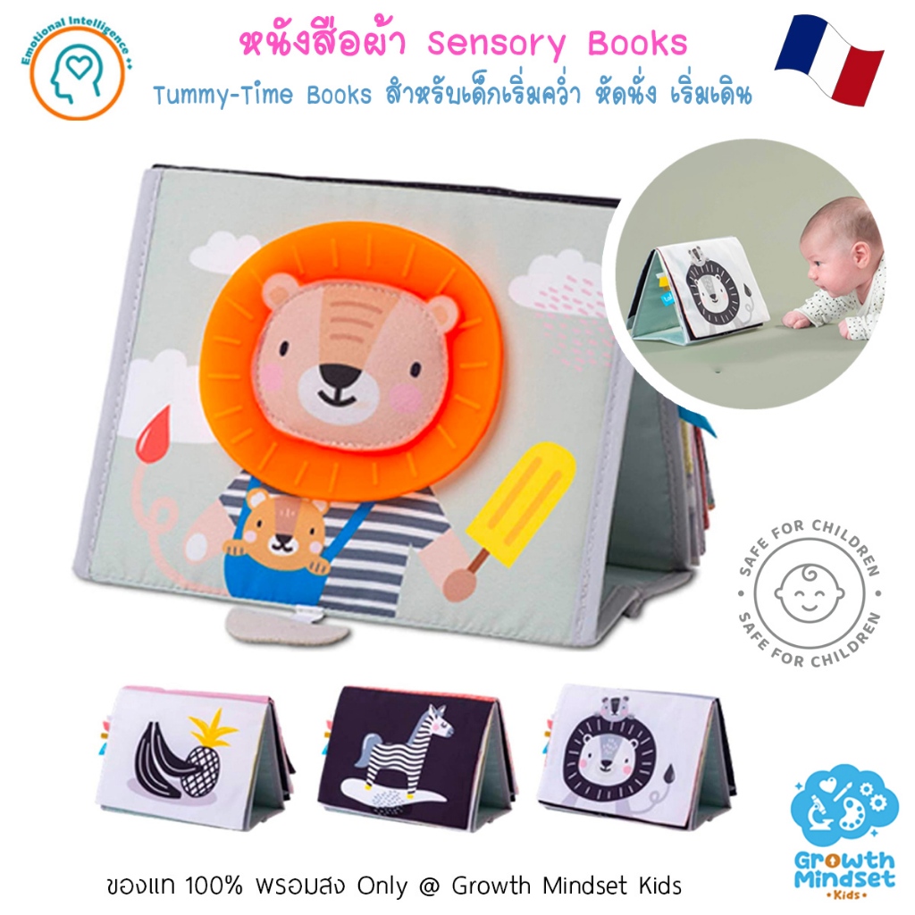 GM Kids (ของแท้แบรนด์ยุโรป 6+ เดือน) หนังสือผ้า หนังสือเด็ก Sensory Toy ...