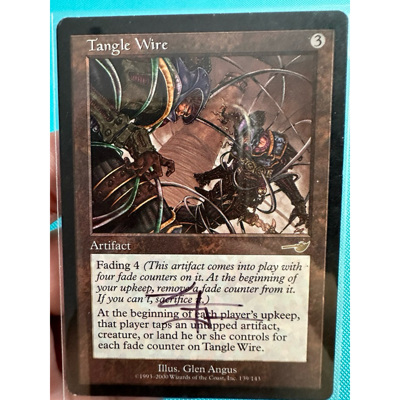 Tangle Wire ลายเซ็นต์คนวาด สภาพ EX การ์ด Magic The Gathering ของแท้ จาก ...