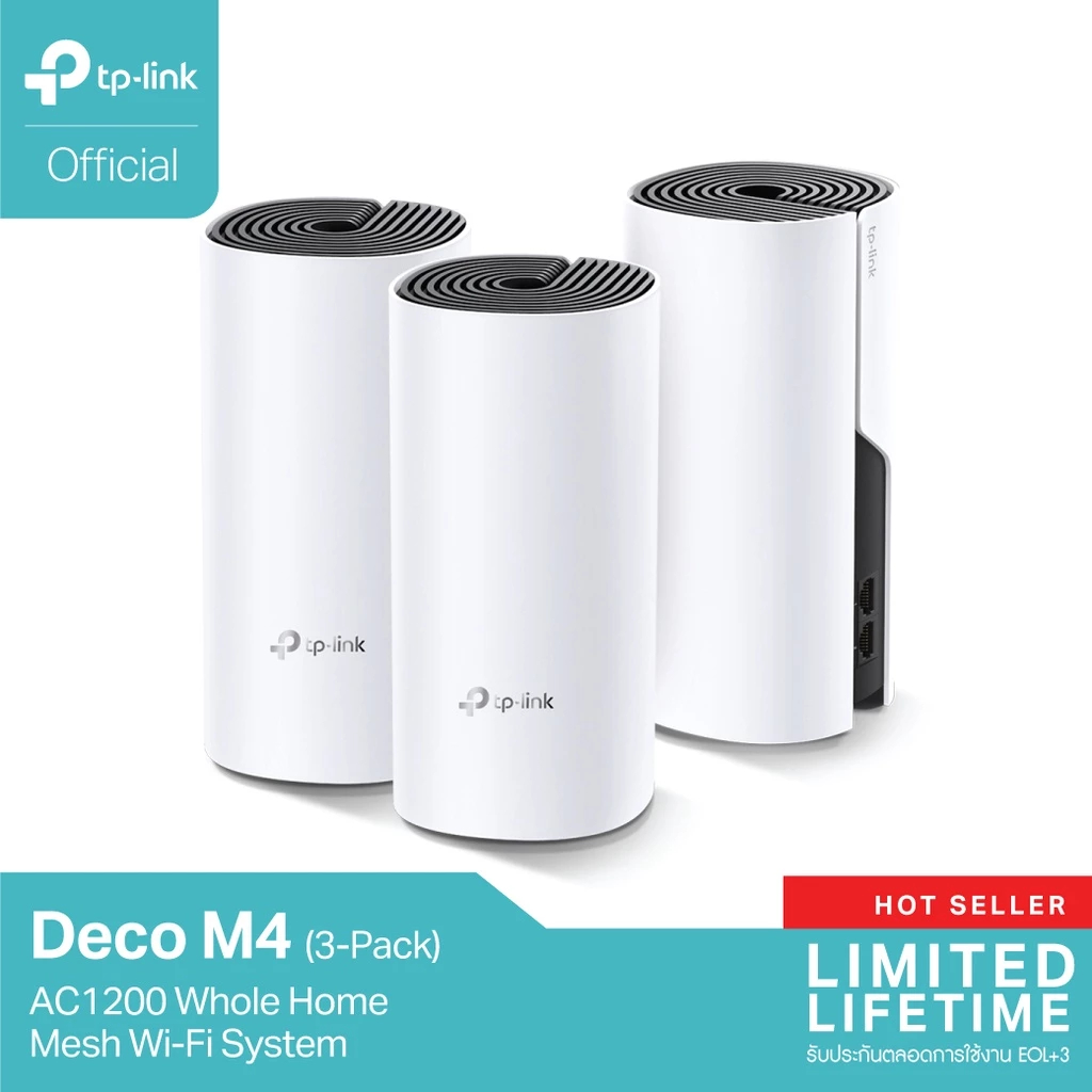 TP-Link Deco M4 AC1200 Whole Home Mesh wifi System Gigabit Ethernet ...
