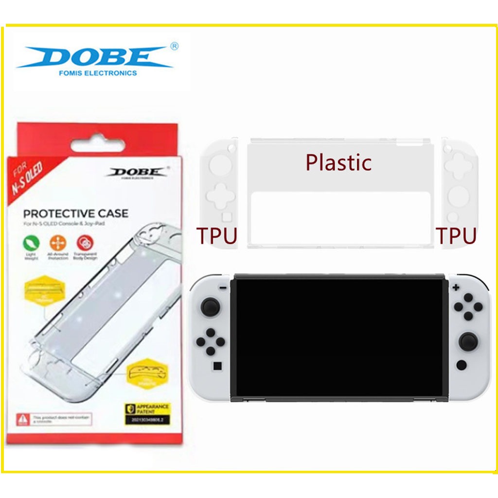 เคสใสNintendo switch OLED ตรงจอย แบบเคสtpu แบบยางนิ่ม บางและเคสกลางเป็นกรอบใส dobeแท้ | Shopee ...