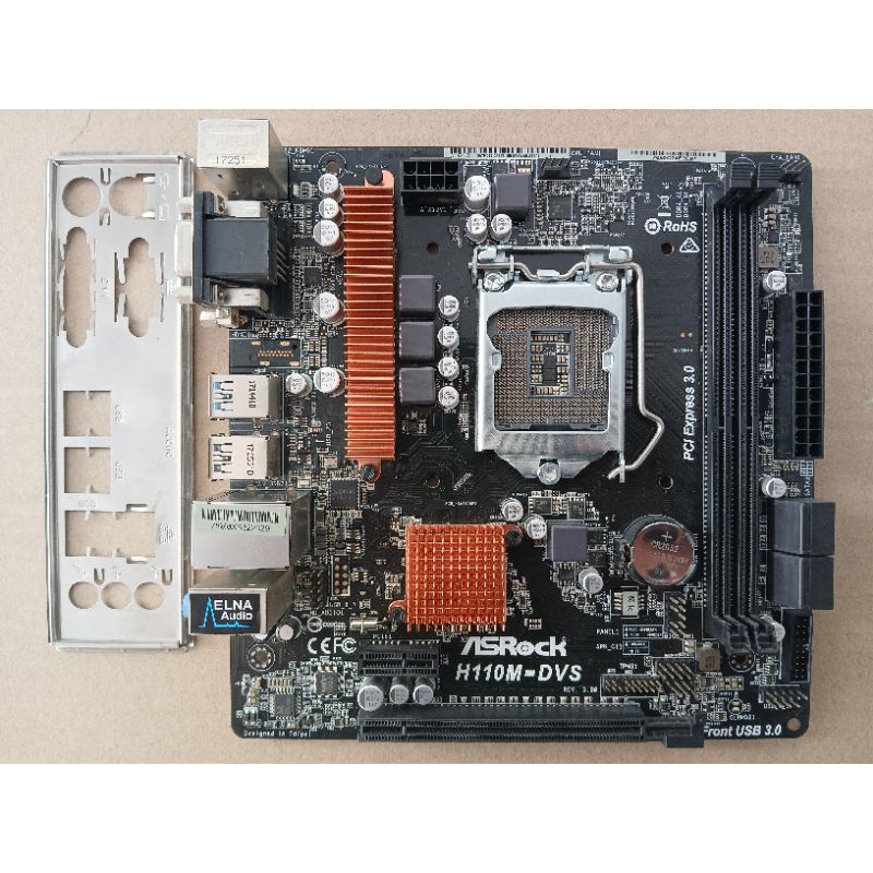 Mainboard 1151V1 ASROCK H110M-DVS R3 รองรับ Intel Gen6&7 | Shopee Thailand