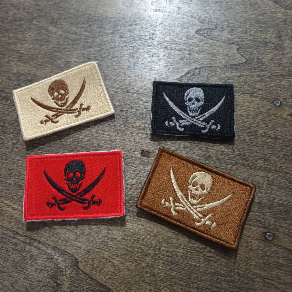 Tec40 VELCRO PATCH TACTICAL PIRATE อาร์ม ตีนตุ๊กแก ไรท์สาระกับครูแว่น ...