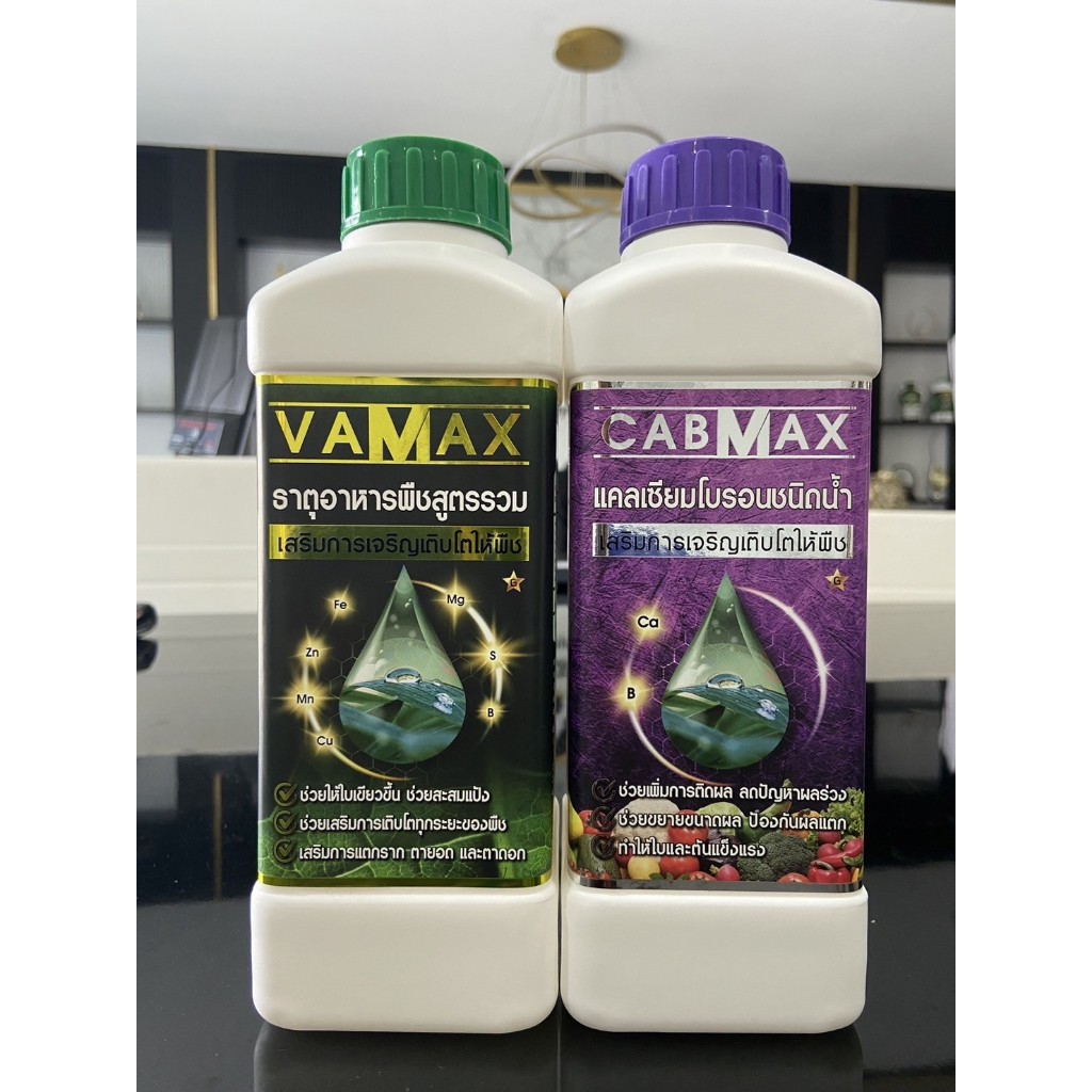 CABMAX+VAMAX ปุ๋ยธาตุอาหารรองเสริมพืช ขนาด 2 ลิตร ธาตุอาหารรอง อาหาร ...
