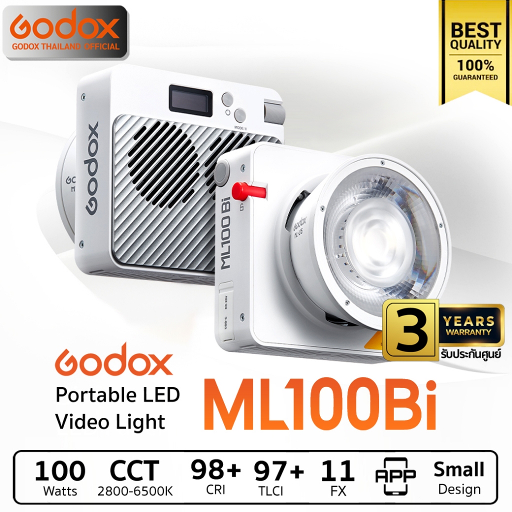 Godox LED ML100Bi 100W 2800-6500K ( Godox Mount ) - รับประกันศูนย์ ...