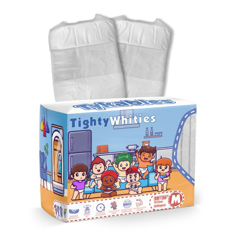 ผ้าอ้อมผู้ใหญ่ ABDL Tykables Tightly Whitties M | Shopee Thailand
