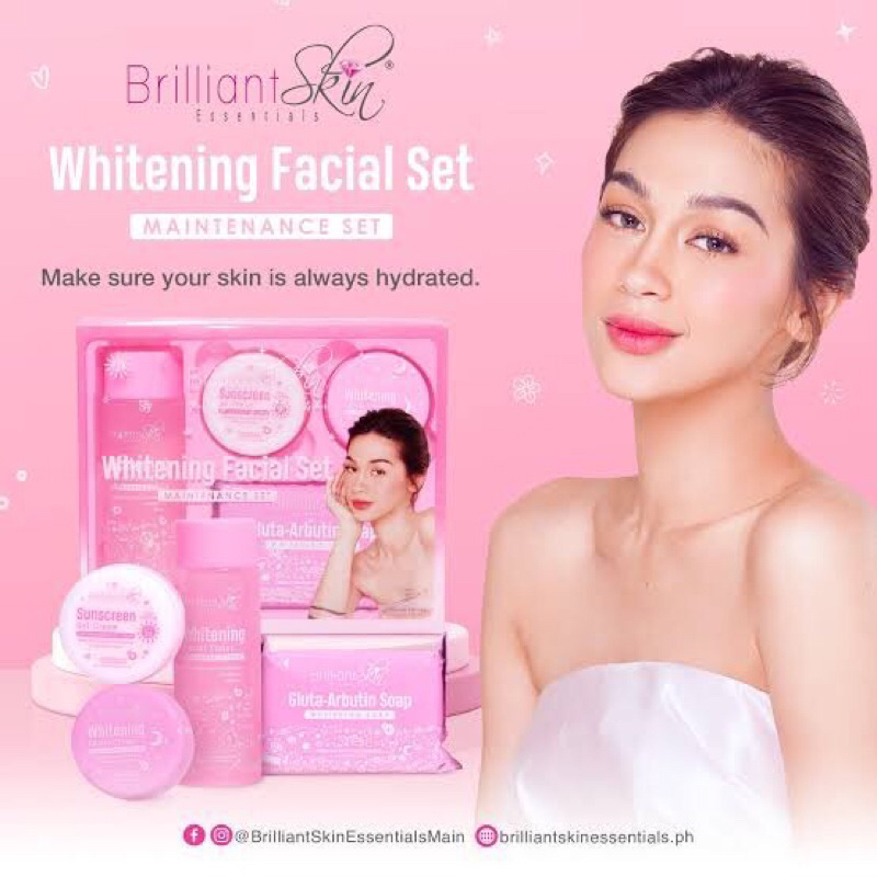 Brilliant Skin Whitening Facial Set | Shopee Thailand