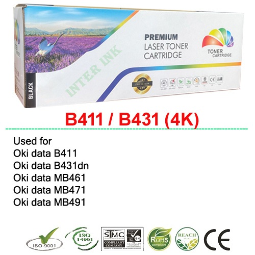 หมึกเลเซอร์ OKI B411 / B431 (4K) สีดำ Full Color | Shopee Thailand