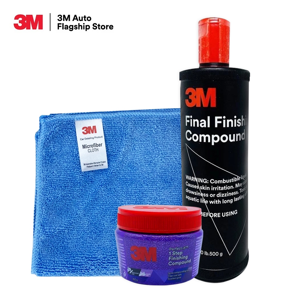 3M Set PERFECT-IT II 1 STEP น้ำยาขัดสี ขนาด 100 กรัม + น้ำยาขัดเงา ...
