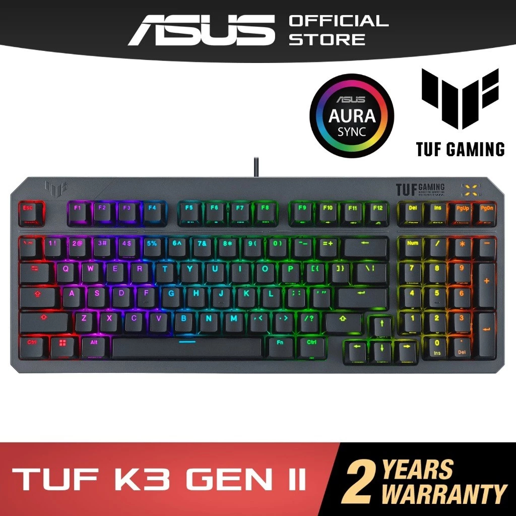 คีย์บอร์ด ASUS RA07 TUF K3 GEN II/BL/TH/ABS//KB,OPTICAL (90MP0392 ...