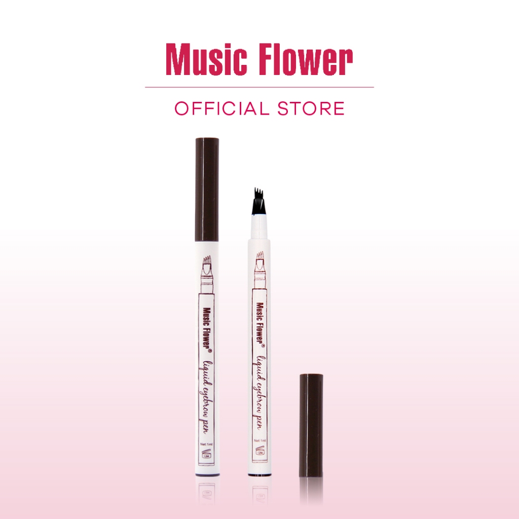[Music Flower] Eyebrow Pen ดินสอเขียนคิ้ว เนื้อลิขวิด สูตรสวยคมติดทนนาน ...