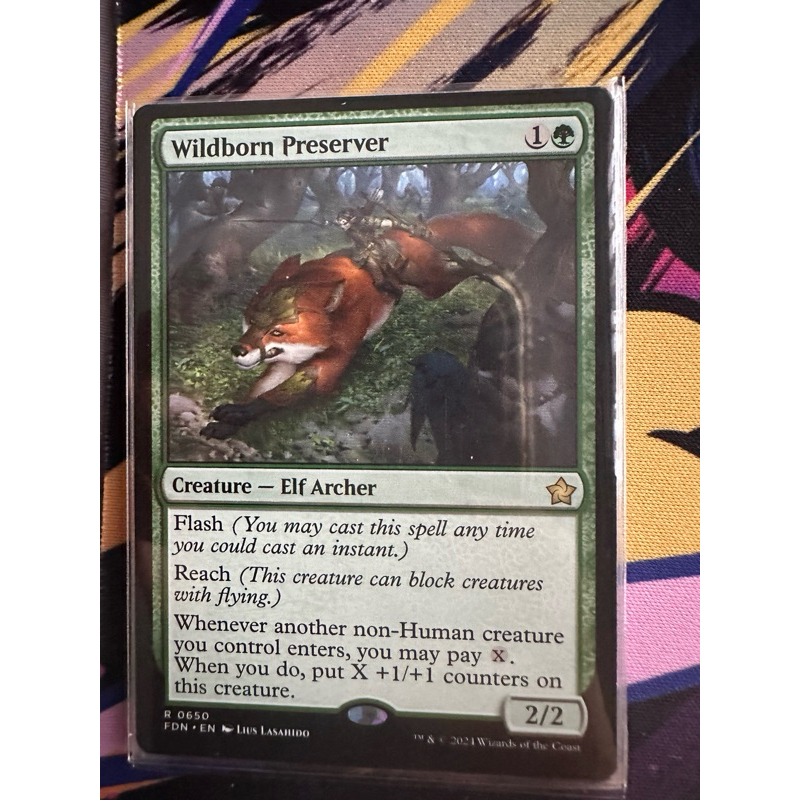 Wildborn Preserver การ์ด Magic The Gathering ของแท้ จากชุด Foundations ...
