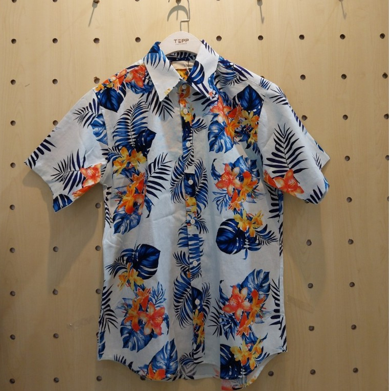 Tepp Simply FSVO เสื้อลินิน ฮาวายลายดอก ผ้าสปัน ใส่สบาย เท่ไม่กลัวร้อน ...