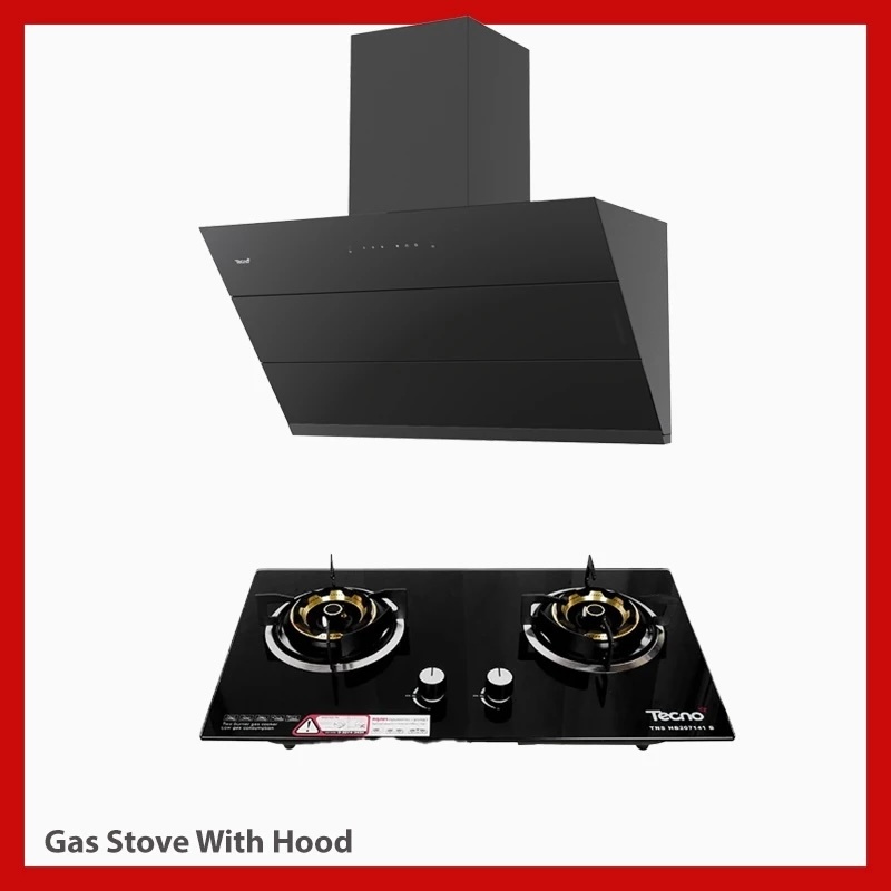 TECNOPLUS ชุด SET เครื่องดูดควันและเตาแก๊ส รุ่น TNP HD 90 SLOPE B+TNS HB 207141 B | Shopee Thailand