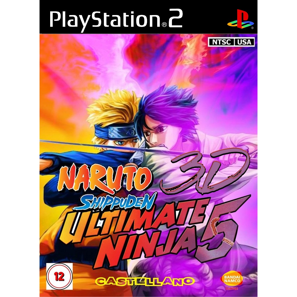 แผ่นเกมส์ PS2 Naruto Shippuden Ultimate Ninja 5 3D สกรีนแผ่น คุณภาพ ส่งไว (DVD) | Shopee Thailand
