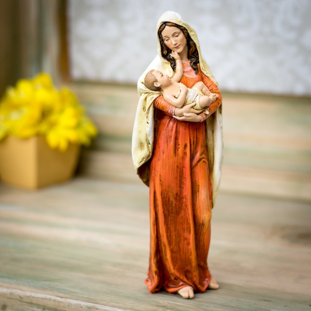 (ส่งตรงจากญี่ปุ่น) Roman Joseph studios รูปปั้นพระแม่มารีย์อุ้มพระกุมาร ...