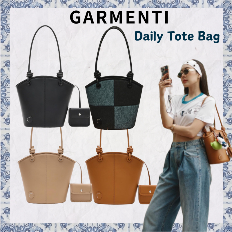 Garmenti Daily Tote Bag garmenti กระเป๋า กระเป๋าถือ กระเป๋าสะพาย pu\denim กระเป๋าหนังและผ้ายีนส์ ...