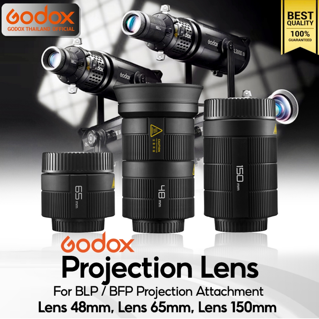 Godox Projection Lens 48, 65, 150 mm. เลนส์เสริมสำหรับ BLP / BFP ...