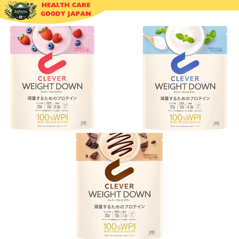 Clever Whey Protein [WPI 100%] Weight Down Chocolate Flavor 315g [Contains Inulin and Lactic ...