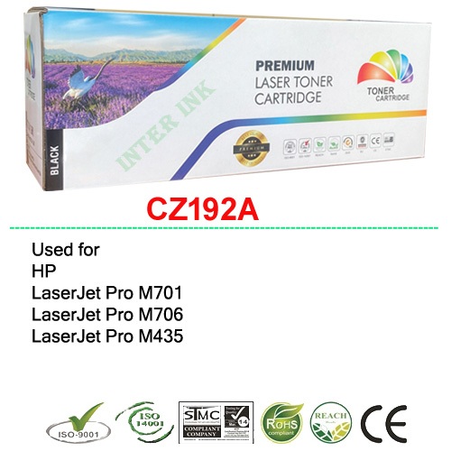 หมึกเทียบเท่า LaserJet Pro M701 / M706 / M435 (CZ192A) สีดำ Full Color ...