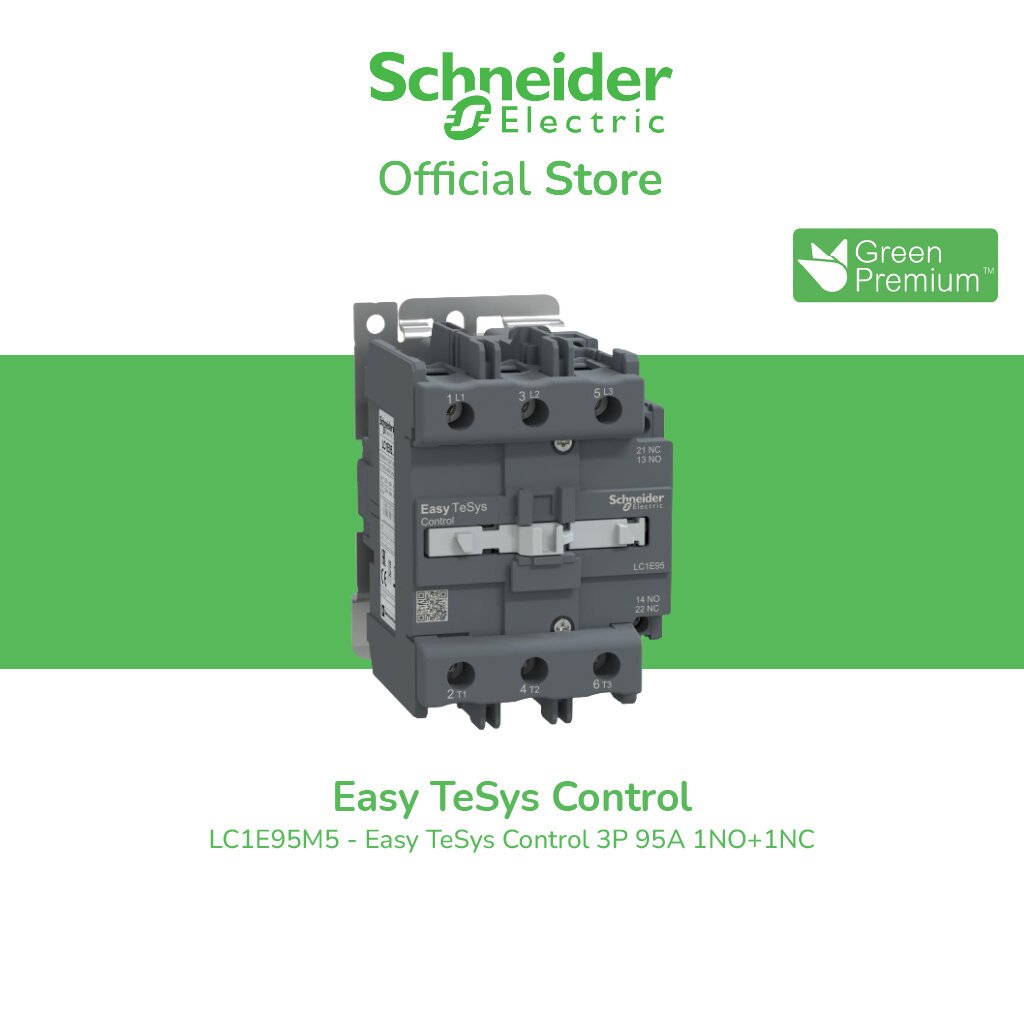 Schneider Electric Contactor,รุ่น EasyPact TVS,3P(3NO),AC-3,