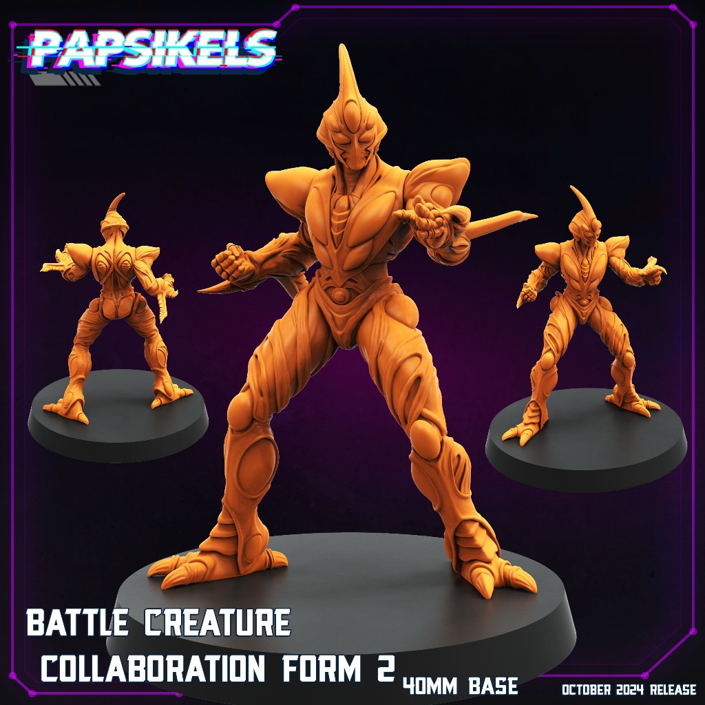 Battle Creature Collaboration Form [2] - Bio-Booster - Humanoid / 32mm ...