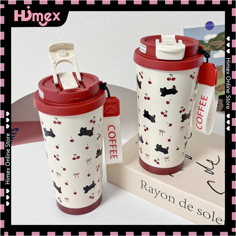 Himex แก้วชงชา 500ML Double Wall Cold Cup แก้วกาแฟ Tumbler พลาสติกใสหนา 2 ชั้น สไตล์เกาหลี ...