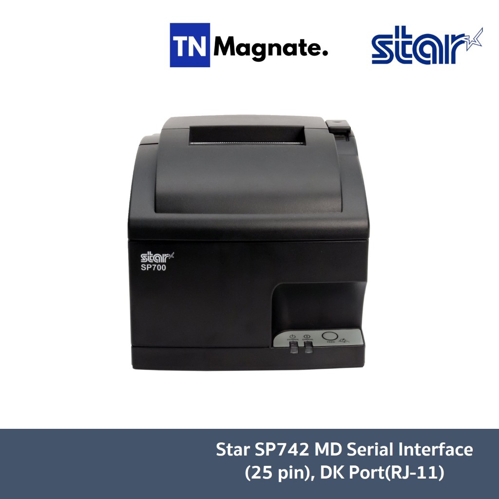 [เครื่องพิมพ์ใบเสร็จ] Star Dot Matrix SP742 MD Serial Interface (25 pin ...