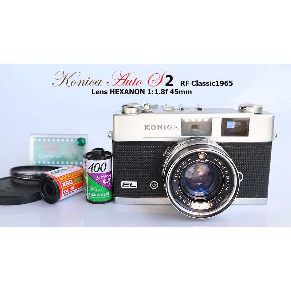 KONICA AUTO S2 EL กล้องฟิล์มโคนิก้า พร้อมเลนส์ความคมชัดสูงระดับ HEXANON ...