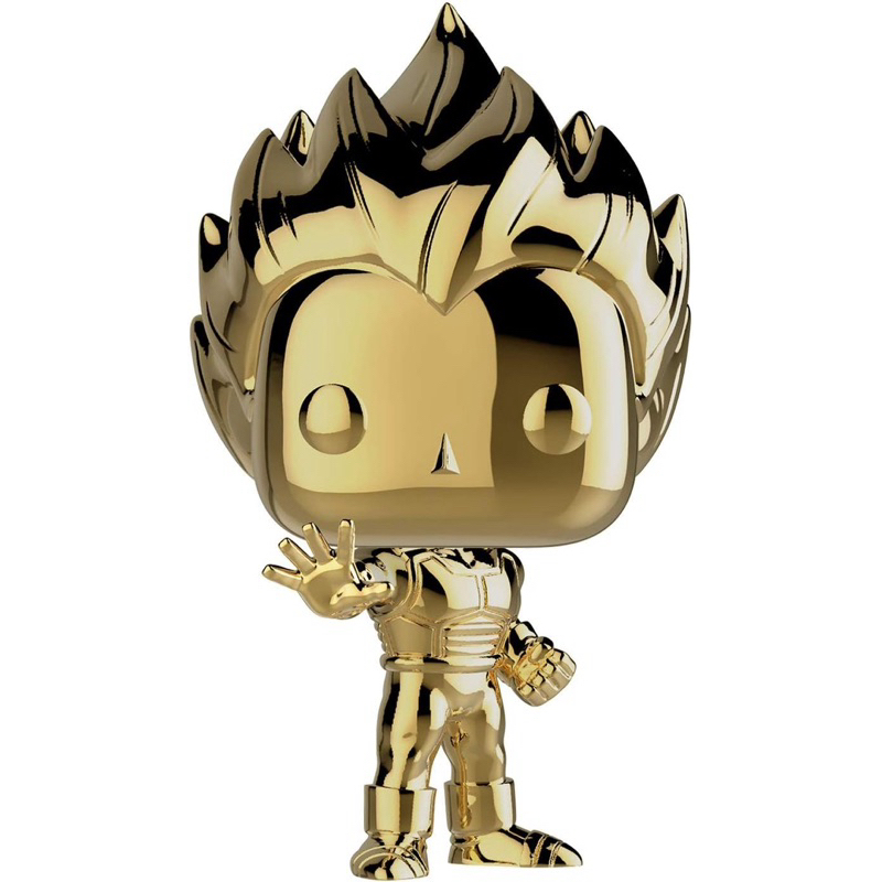 Funko Pop Vinyl Dragon Ball Z Gold Chrome Super Saiyan Vegeta | Shopee ...