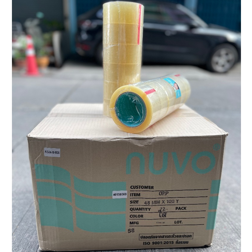 [72ม้วน] เทปใส กว้าง2นิ้ว ยาว100หลา 40ไมครอน เทปปิดกล่อง สก๊อตเทป OPP ...