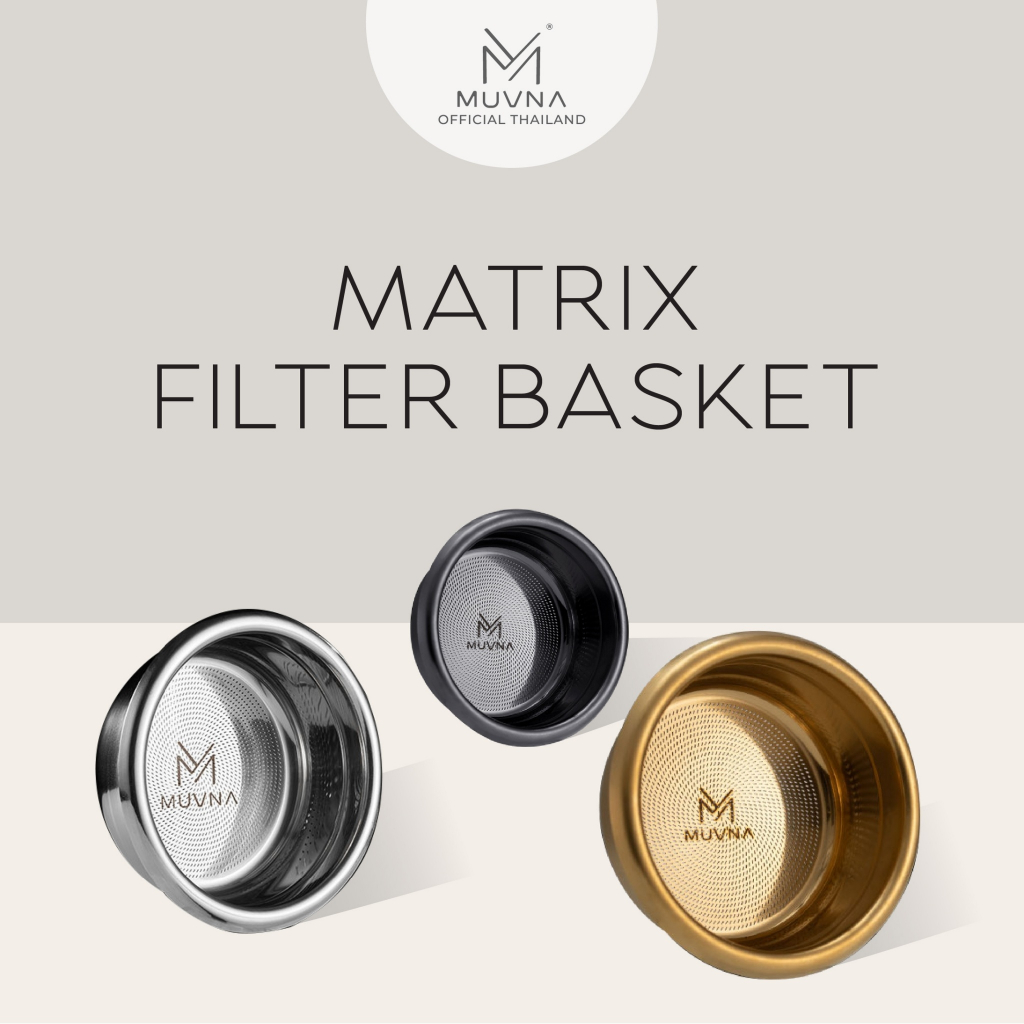 ตะแกรง Matrix Style 58mm.(MUVNA) Matrix Filter Basket ตะแกรงสแตนเลส ...