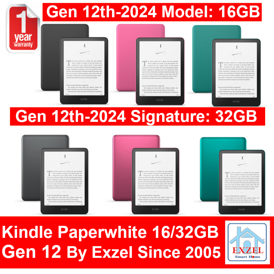 Amazon Kindle Paperwhite 12Month Warranty Gen 12 - 2024 Fast Ship in 1 ...