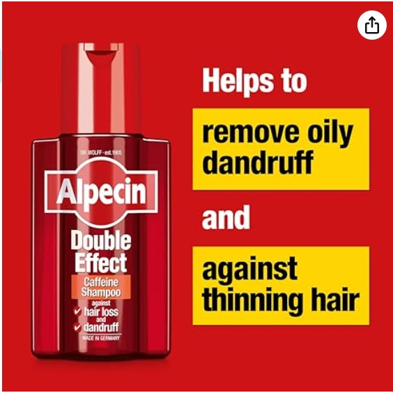 Alpecin Double Effect Caffeine Shampoo 375 ml อัลเปซีน ดับเบิ้ล เอฟเฟก ...